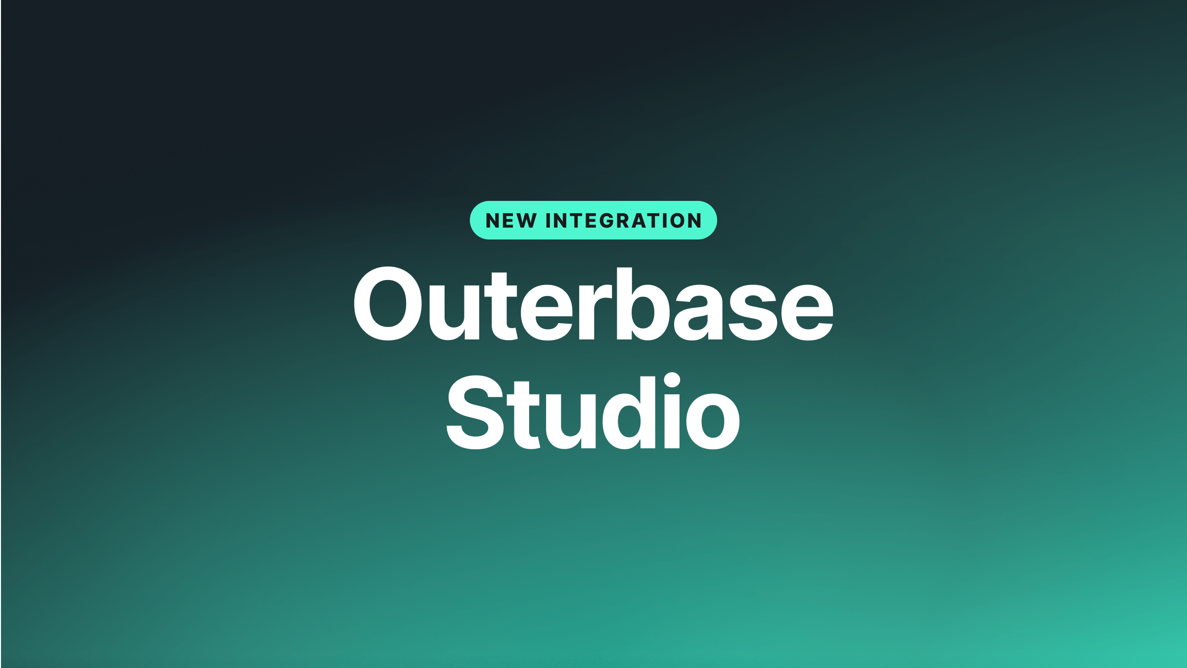 Outerbase Studio Added to Turso Cloud Outerbase Studio Added to Turso Cloud